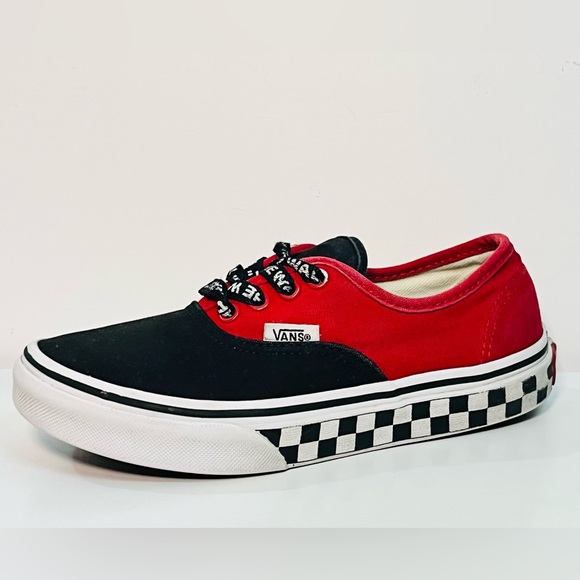 Vans | Shoes | Vans Red Black Checkerboard Skate Shoes | Poshmark